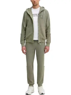 AERONAUTICA MILITARE Logo Patch Zip-up Hoodie - Green