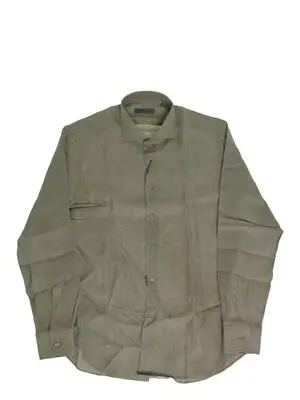 Corneliani French-collar Linen Shirt - Green