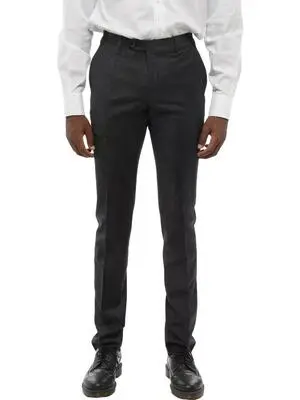 Corneliani Academy Pinstripe Pattern Trousers - Grey
