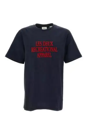LES DEUX Graphic-print T-shirt - Blue