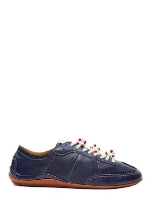 LILI CURIA Zola Leather Sneakers - Blue