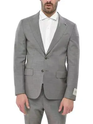 Corneliani Single-breasted Flap-pocket Suit - Grey