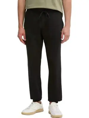 AERONAUTICA MILITARE Logo-embroidered Drawstring Track Pants - Black
