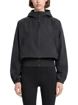 Adidas By Stella McCartney Logo Motif Cropped Track Top - Black