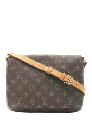 LOUIS VUITTON Monogram Musette Tango Shoulder Bag - Brown