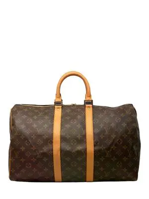 LOUIS VUITTON 1992 Monogram Keepall 45 Travel Bag - Brown