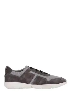 TOD'S Suede Panelled Sneakers - Grey