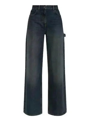 COURREGES Retro Denim Baggy Pants - Blue