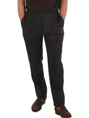 Corneliani Virgin Wool Trousers - Black