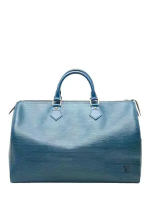 LOUIS VUITTON Epi Speedy 35 Boston Bag - Blue