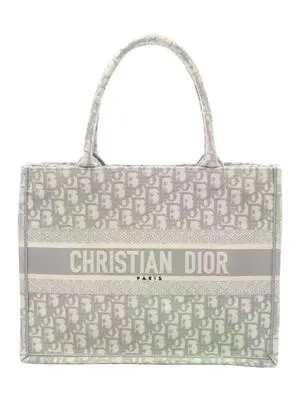 Dior 2000s Medium Book Tote Bag - Grey