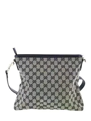 Gucci Gg Canvas Messenger Bag - Blue