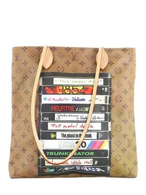 LOUIS VUITTON Carry It Limited Edition Video Tape Reverse Monogram Canvas Tote Bag - Brown