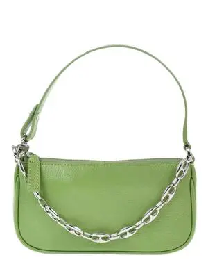By Far Rachel Chain-link Leather Mini Bag - Green