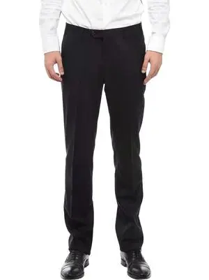 Corneliani Virgin-wool Slim Fit Trousers - Black
