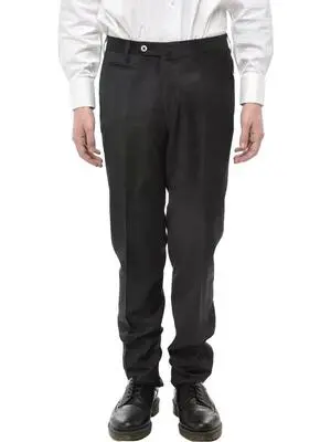 Corneliani Textured Virgin Wool Trousers - Grey