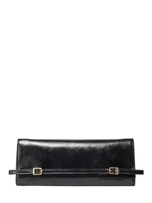 Simkhai River East West Leather Clutch - Black
