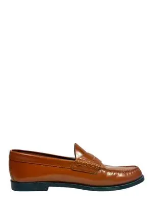 Burberry Rupert Penny Loafers - Brown