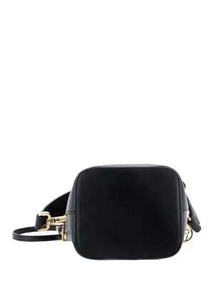 Fendi Mon Tresor Leather Mini Bucket Bag - Black