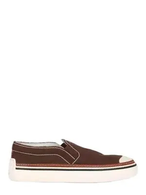 TOD'S Contrast Stitch Gommino Loafers - Brown