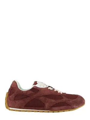 Bottega Veneta Orbit Flash Suede Sneakers - Brown