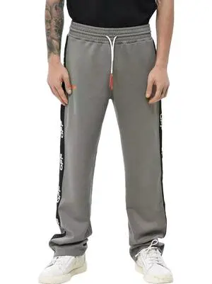 Off-White Logo-stripe Track Trousers - Grey