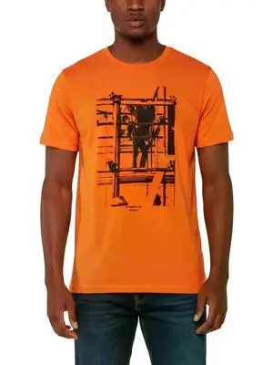 Off-White Industrial Print T-shirt - Orange