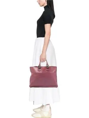 Fendi Large Leather Tote Bag - Pink