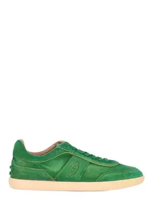 TOD'S Gommino Detail Suede Sneakers - Green