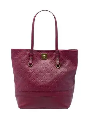LOUIS VUITTON Monogram Empreinte Citadine Pm Tote Bag - Red