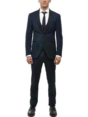 Corneliani Shawl-lapel Suit - Blue
