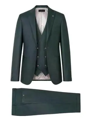 LUIGI BIANCHI MANTOVA Three-piece Tailored Suit - Green