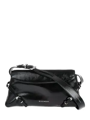 Givenchy Buckle-detail Leather Shoulder Bag - Black