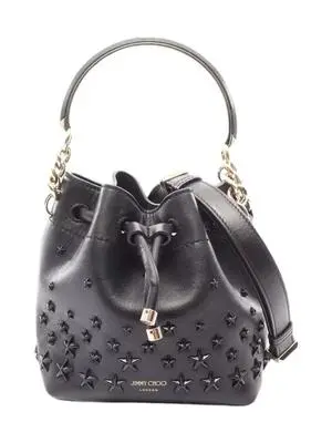 JIMMY CHOO 2000s Bon Bon Bucket Mini Bucket Bag - Black