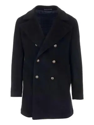 AL DUCA D’AOSTA 1902 Double-breasted Wool Coat - Black