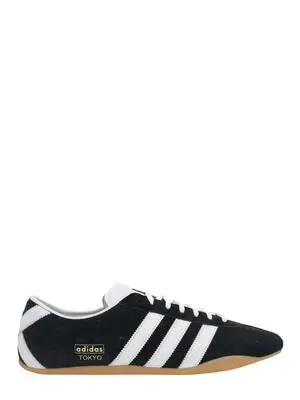 Adidas Lace-up Suede Sneakers With Leather Lining - Nero