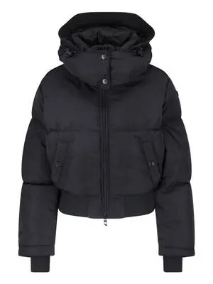 DIESEL® Ribbed Knit Jacket With Hood - Black