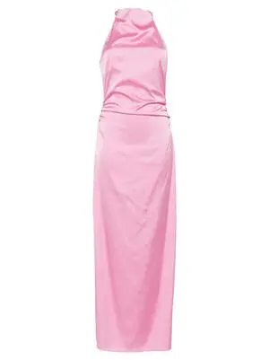 ROTATE BY BIRGER CHRISTENSEN High-neck Gathered Mini Dress - Rosa