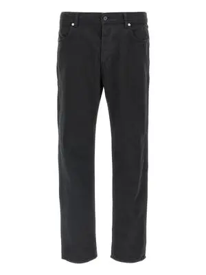 Stone Island Research Jeans With Star Embroidery - Nero
