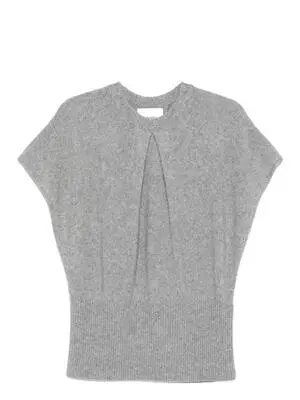 LISA YANG LISA YANG Cashmere-Silk Crewneck Sweater With Ribbed Hems