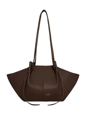Yuzefi Pebble-grain Leather Shoulder Bag - Brown