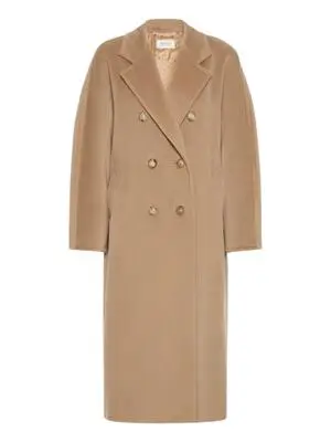 Max Mara Oversized Wool & Cashmere Beaver Wrap Coat - Beige