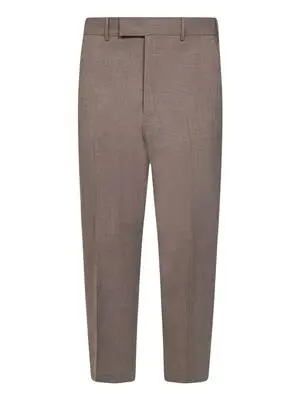 PT TORINO Rebel Fit Wool Trousers - Marrone