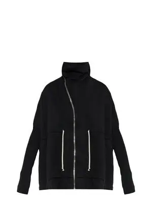 Rick Owens Zip-up Cotton Hoodie - Nero