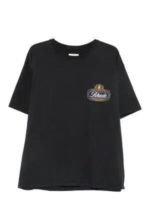 Rhude Safari Crest Tee For - Blkbluerd