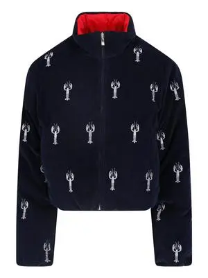Thom Browne Lobster Embroidered Puffer Jacket - Blue