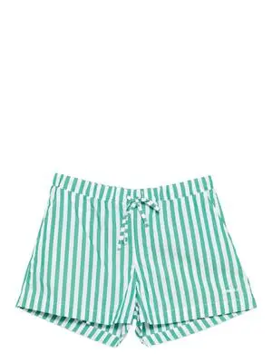 HUNZA HUNZA G Embroidered Detail Drawstring Mini Shorts