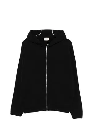 AUTRY Full-zip Hoodie With Embroidered Logo Patch - Nero