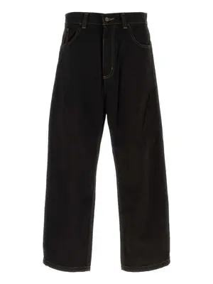 Carhartt Work In Progress Brandon Logo-patch Jeans - Black