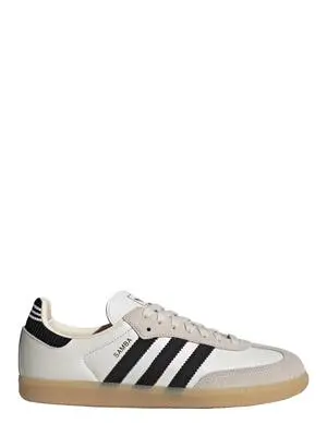 Adidas ADIDAS Regular-Fit Leather & Fabric Sneakers With Tartan Graphic Details Bianco
